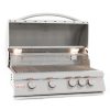Blaze 32-Inch 4-Burner LTE Gas Grill with Rear Burner and Built-in ...